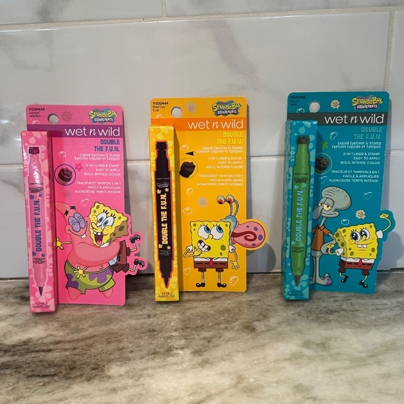 wet n wild | Makeup | 3pc Wet N Wild Spongebob Double The Fun Liquid ...